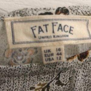 Fat Face | Tops | Fat Face Floral Top 2 Nwot With White Black | Poshmark